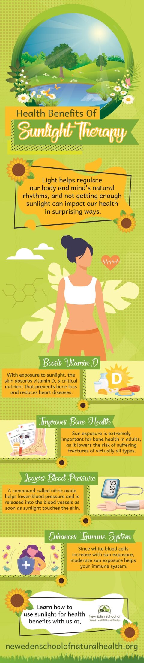 Health Benefits of Sunlight Therapy - An Infographic ...